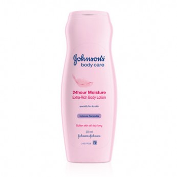 Johnson and Johnson Body Care 24 Hour Moisture Extra Rich Body Lotion ...